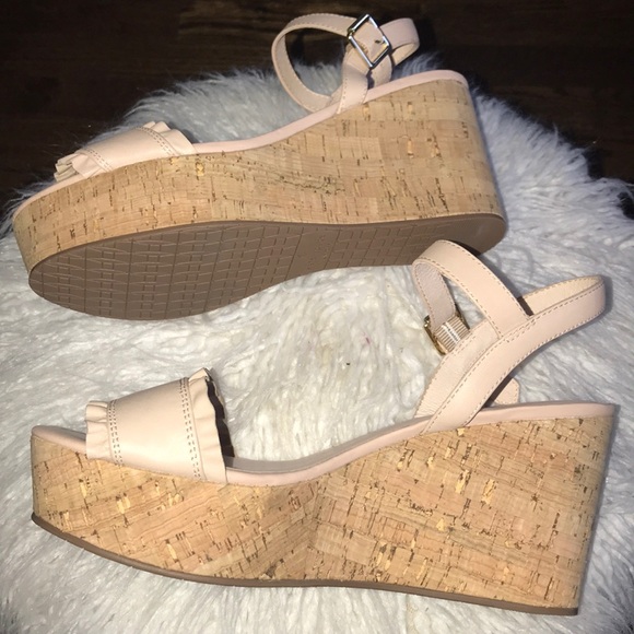 kate spade | Shoes | Kate Spade Tomas Ruffle Wedge Sandals | Poshmark
